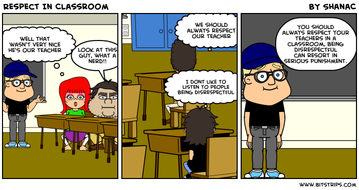 Respect In Classroom - Bitstrips