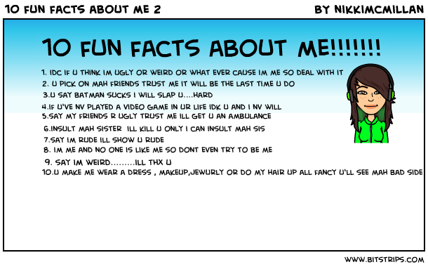 10 Fun Facts About Me Riset