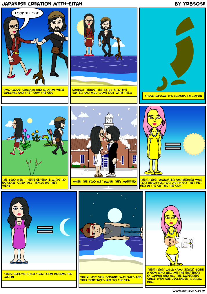 Japanese creation myth-Eitan - Bitstrips