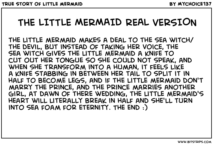 True Story Of Little Mermaid Bitstrips true-story-of-little-mermaid-bitstrips